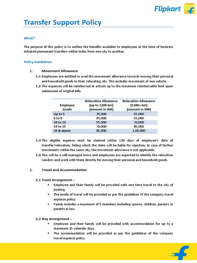 Transfer Support Policy | PDF | Employment | Justice