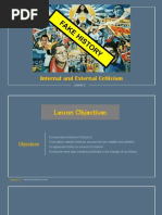 Internal vs External Criticism Explained | PDF | Document | Witness