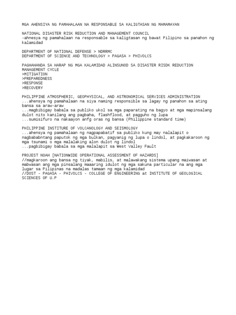 004 - Ahensiya NG Pamahalaan | PDF