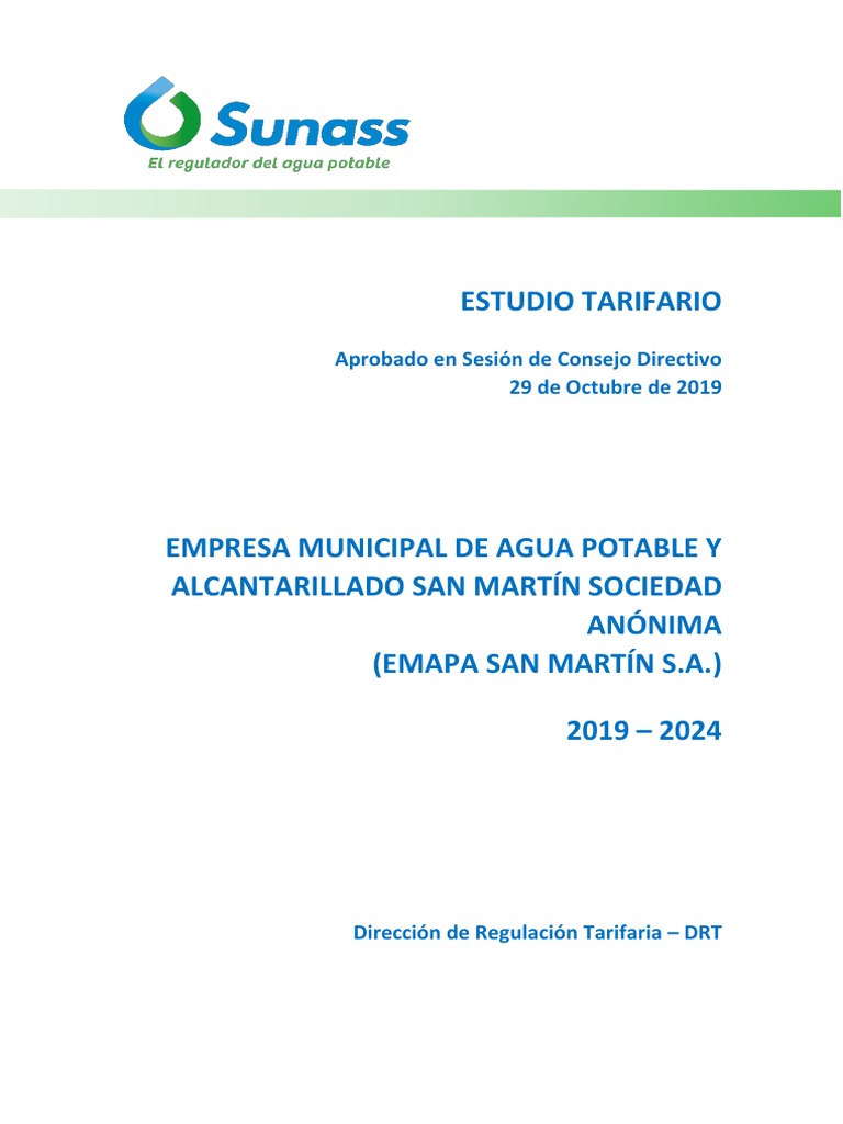 Et Emapa San Martin Final 112019 | PDF | Alcantarillado | Ingeniería Ambiental