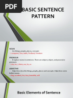 Basic Sentence Patterns | PDF | Object (Grammar) | Verb