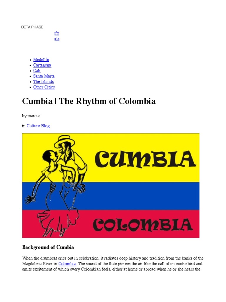 Cumbia - The Rhythm of Colombia | PDF | Colombia