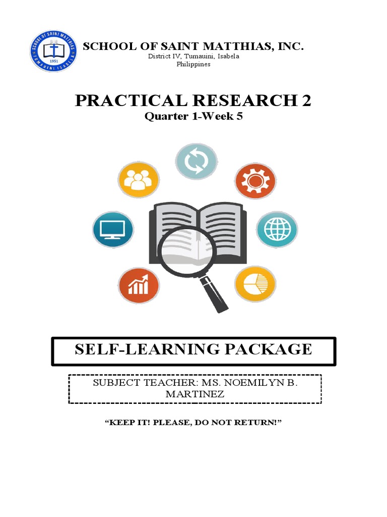 Practical Research 2: Self-Learning Package | PDF | Learning | Scope ...