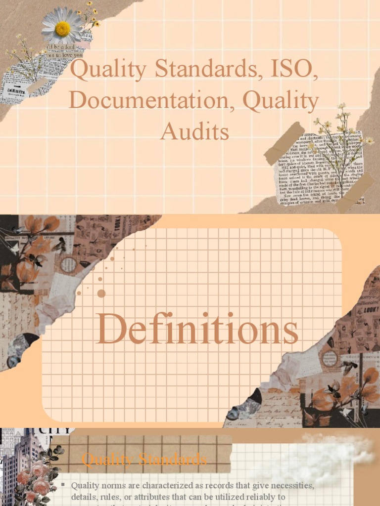 Quality Standards, ISO, Documentation, Quality Audits | PDF | Quality ...