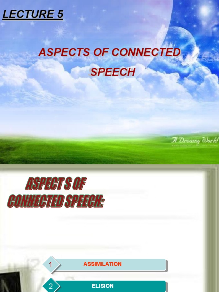 Connected Speech | PDF | Consonant | Phoneme