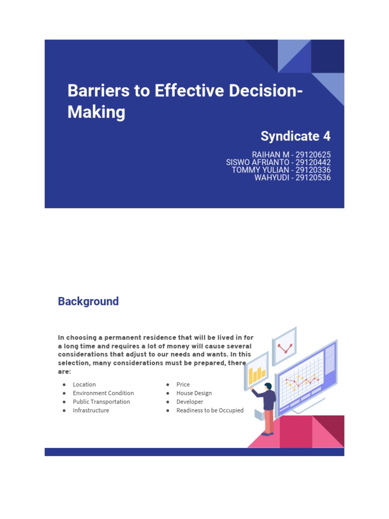 Barrier To Effective Decision Making | PDF | Decision Making | Cognition