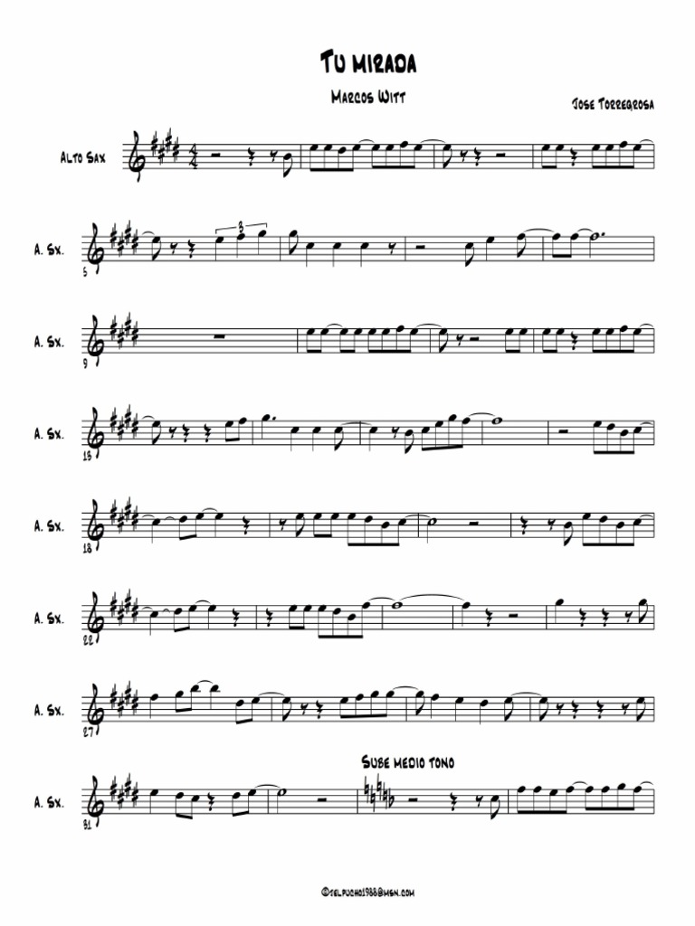 Tu Mirada Marcos Witt Sax Eb Pdf