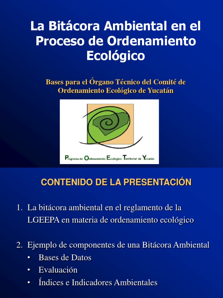 Bitacora Ambiental Poety | PDF | Bases de datos | Cartografía