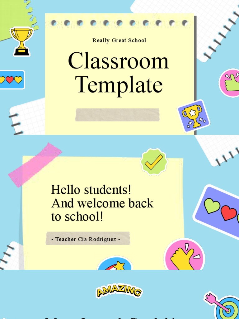 Classroom Template U | PDF | Lecture | Classroom