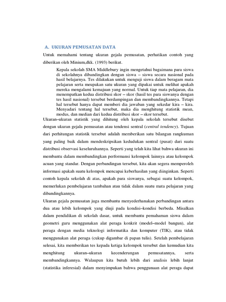 Ukuran Pemusatan Data | PDF