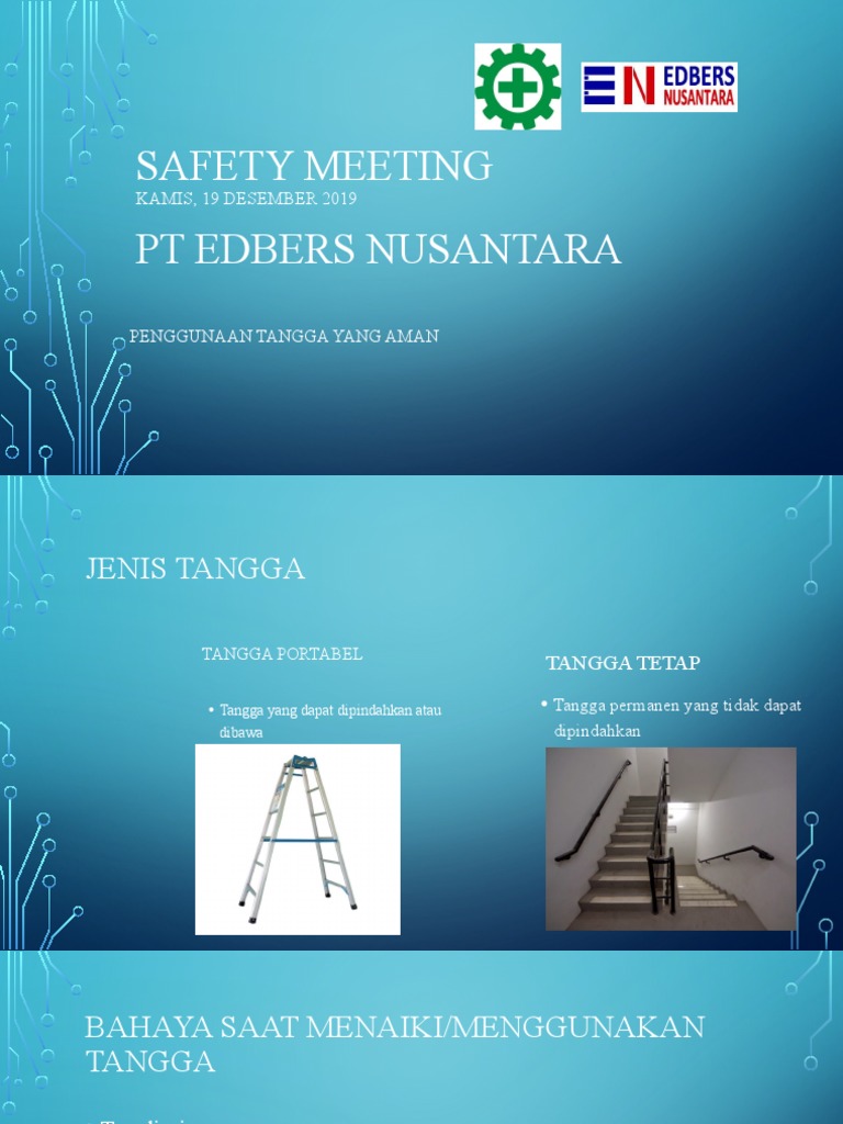 4 - Penggunaan Tangga Yang Aman | PDF