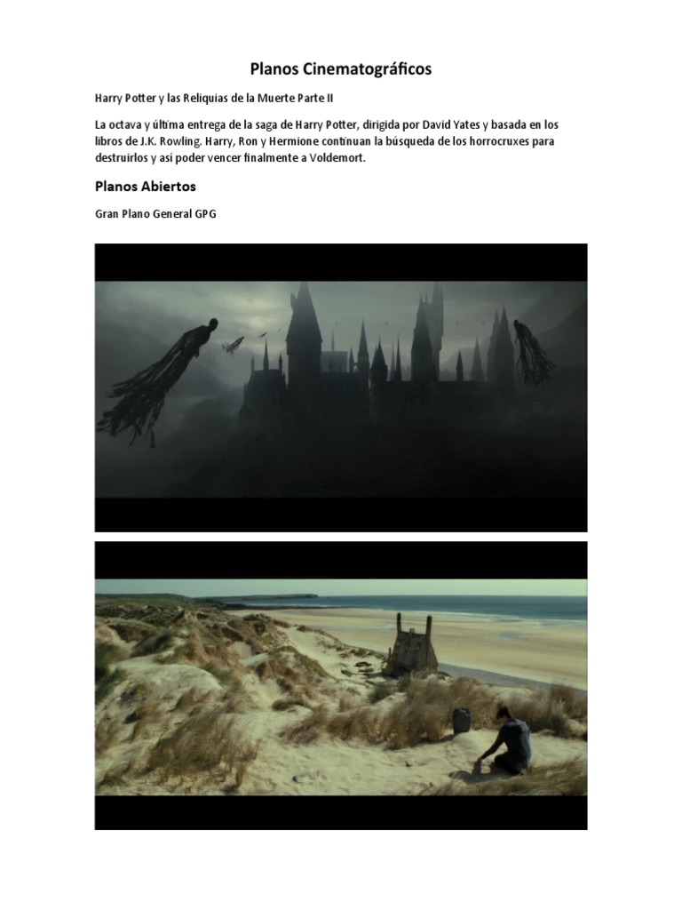 Tipos de Planos Cinematográficos en Harry Potter | PDF