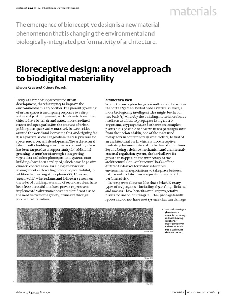 Bio Receptive Concrete | PDF | Tissue Engineering | Biology
