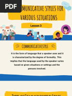 Consultative Speech Style | PDF | Speech | Communication