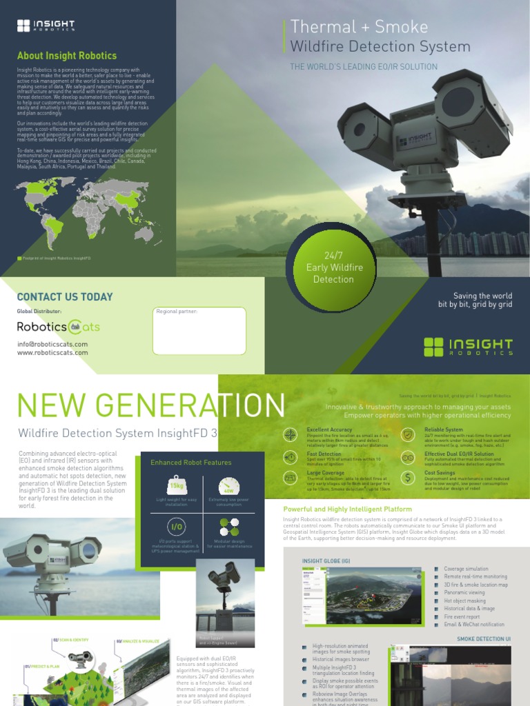 IR RC Wildfire Detection System InsightFD3 Brochure | PDF | Wildfire ...