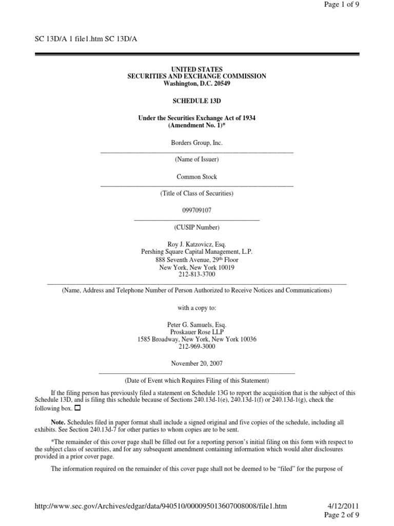 United States Securities and Exchange Commission Washington, D.C. 20549 ...