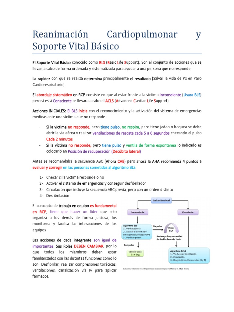 BLS y ACLS | PDF | Reanimación cardiopulmonar | Medicina