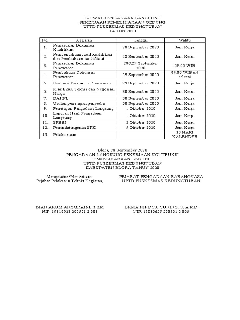 Dok Pengadaan | PDF | Pengelolaan Keuangan & Uang