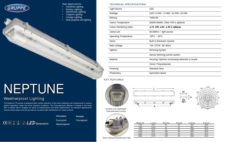Neptune | PDF | Lighting | Building Engineering