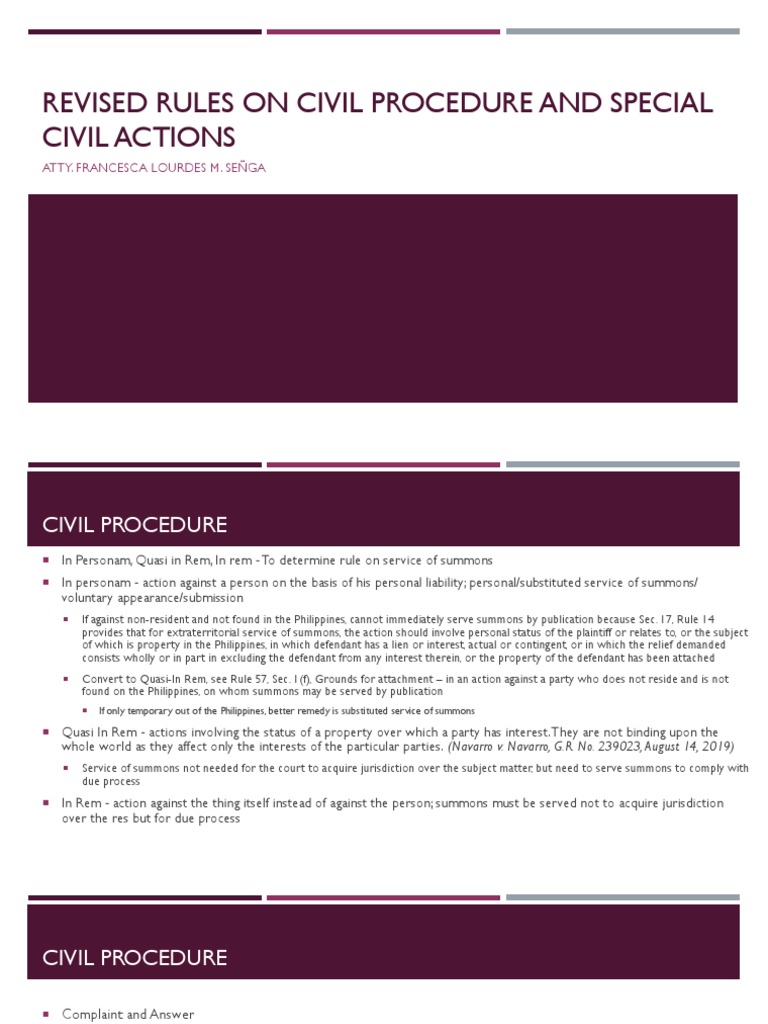 Legal Edge - Revised Rules On Civil Procedure and Special Civil Actions ...