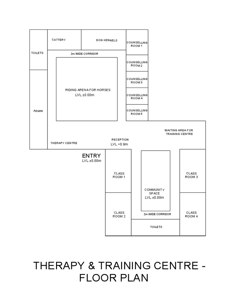 Therapy and Training Centre Layout | PDF