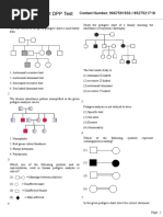 Pedigree Analysis Questions For Class Xii: Q.1 Study The Pedigree ...