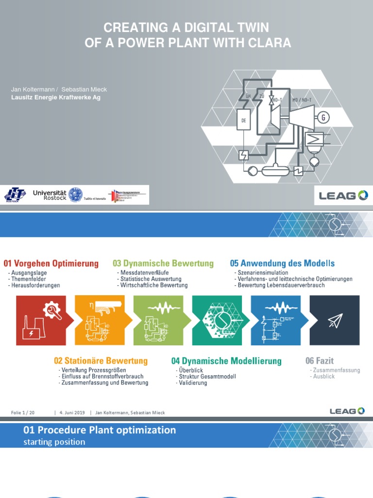 Creating A Digital Twin of A Power Plant With Clara: Jan Koltermann / Sebastian Mieck | PDF ...