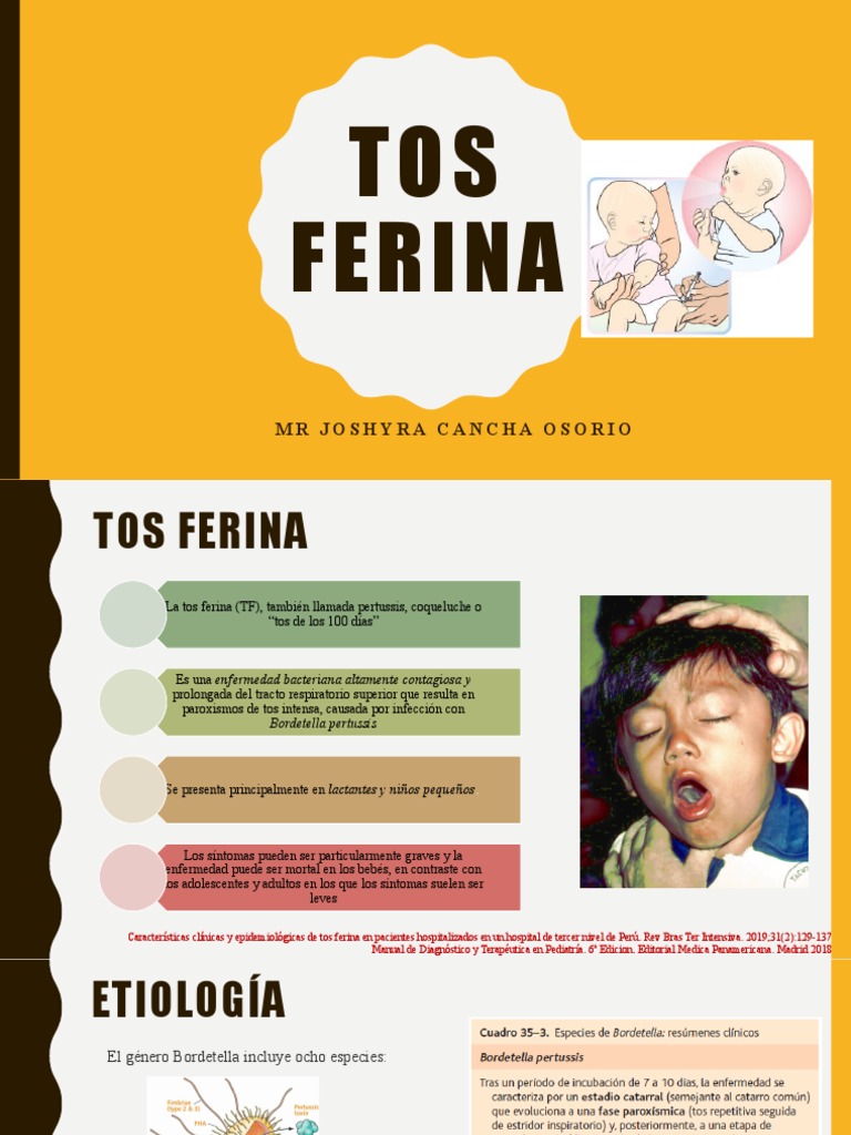 Tos Ferina Joshyra | PDF | Medicina | Especialidades Medicas