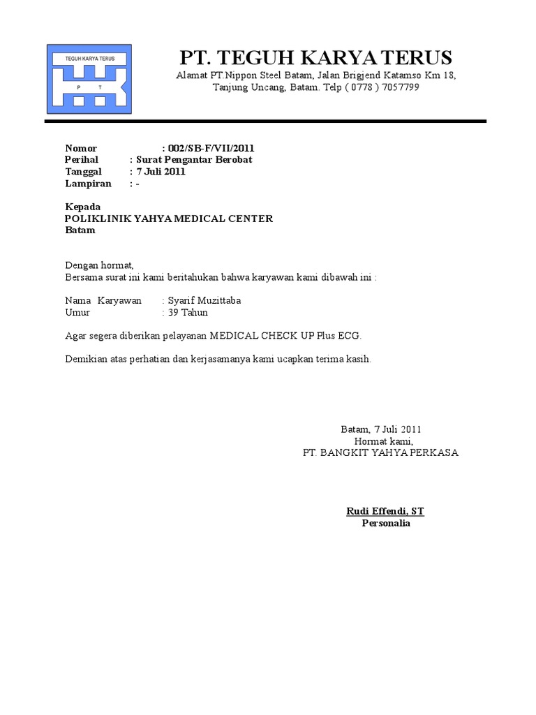 Form Medical Check Up | PDF