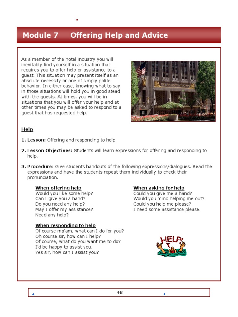 English For Hospitality MODUL 7 | PDF