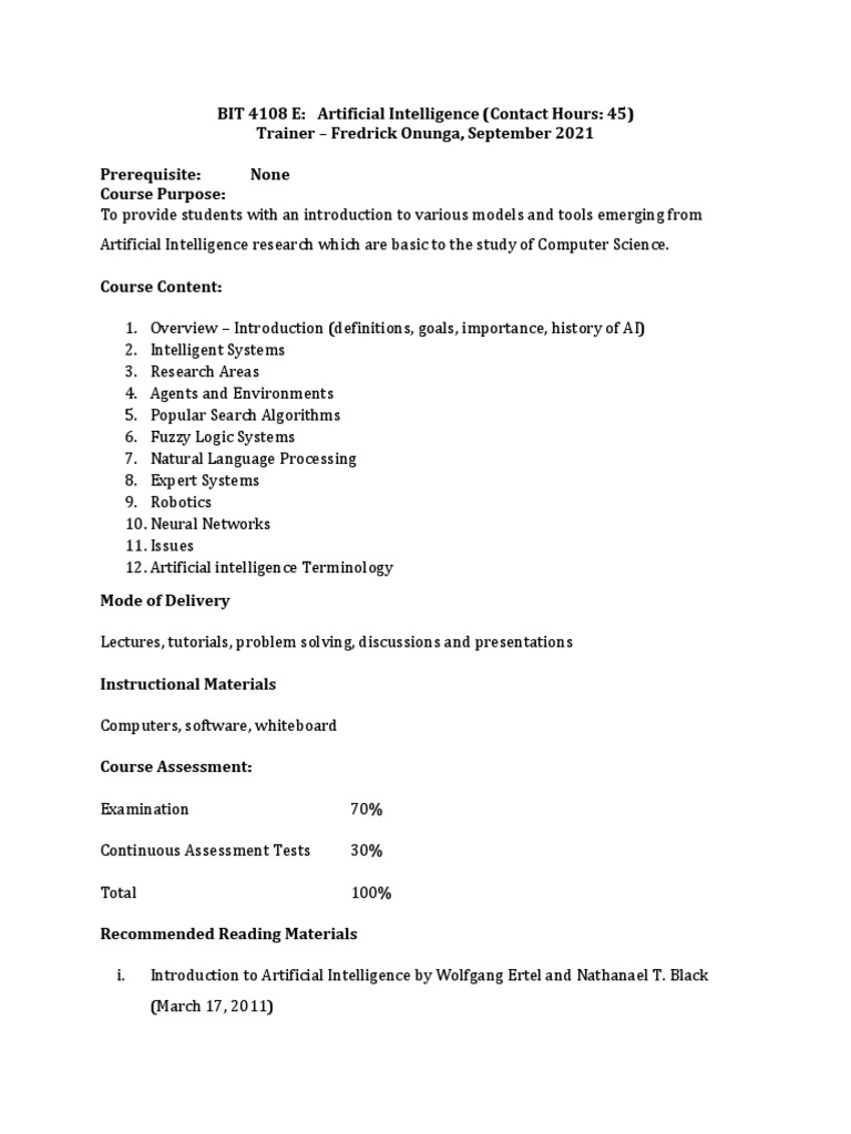 Aritifcial Intelligence Notes | Download Free PDF | Intelligence (AI ...