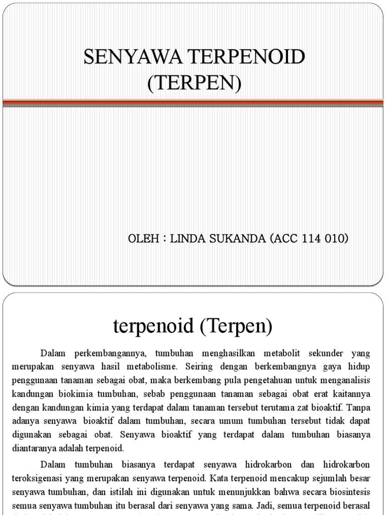 Senyawa Terpenoid PPTX | PDF