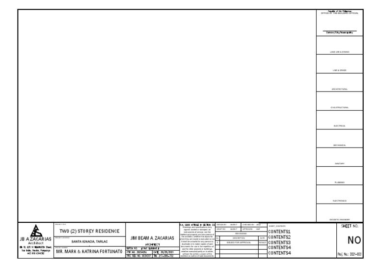 A3 Title Block for Building Permit | PDF