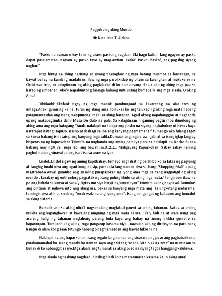 Pagguho NG Aking Mundo | PDF