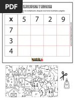 Ejercicios de la tabla del 3 para colorear | PDF