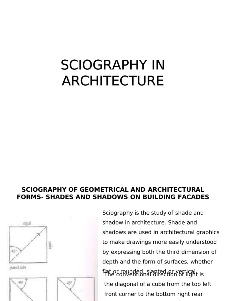 Understanding Sciography in Architecture | PDF