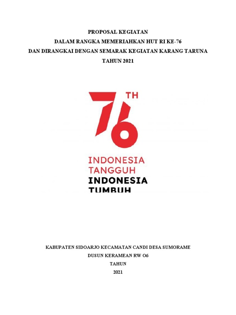 PROPOSAL KEGIATAN 17an | PDF | Perjalanan