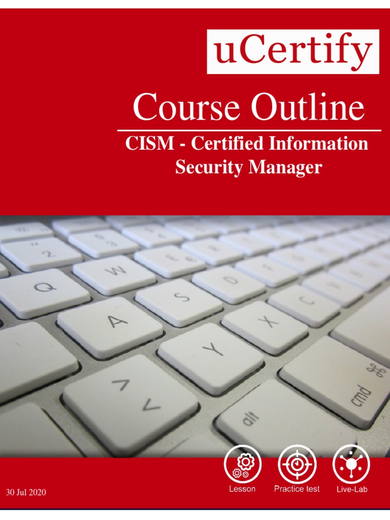 CISM Course Outline Covers Certification Exam | PDF | Information ...