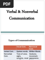 Verbal and NonVerbal - PPT | PDF | Nonverbal Communication | Body Language