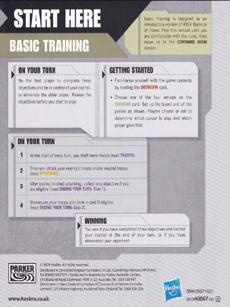 Risk Balance of Power - English Rules | PDF | Gaming Devices | Military ...