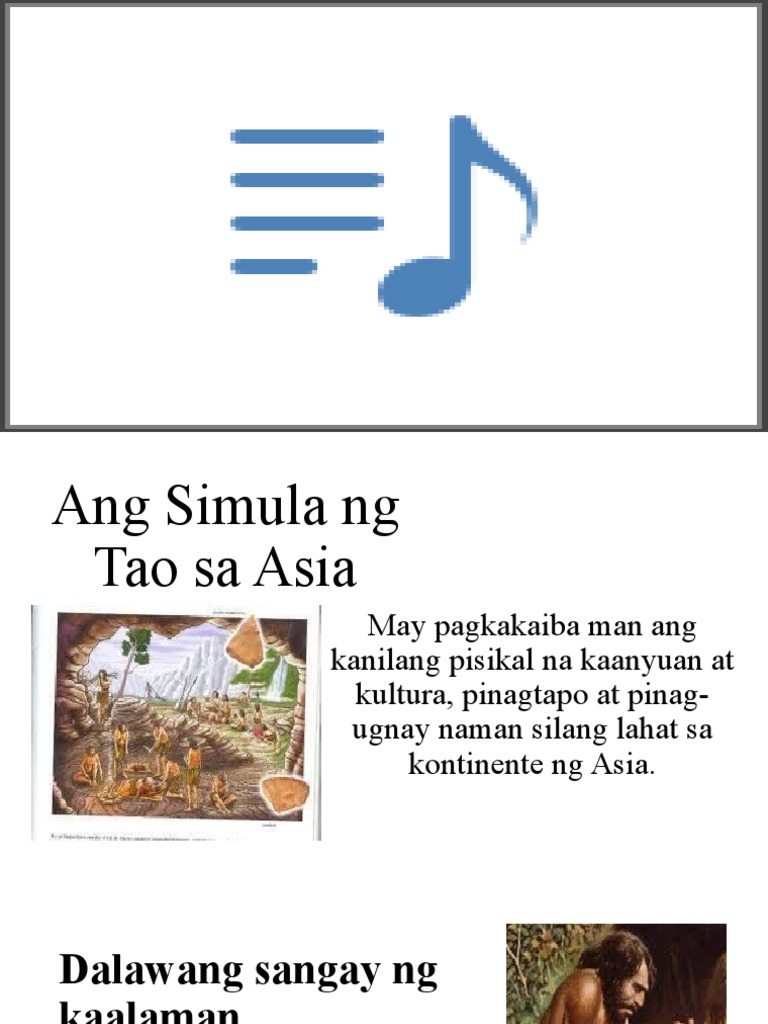 Ang Simula NG Tao Sa Asia | PDF