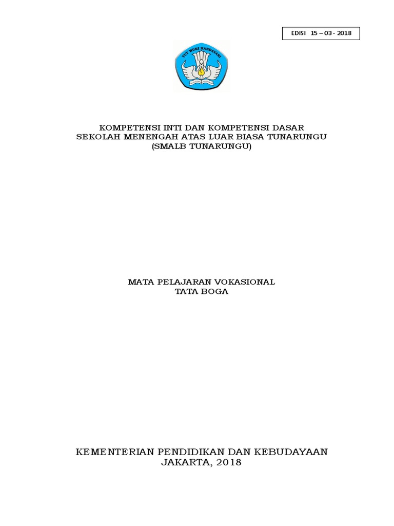 KI-KD Tata Boga SMALB Tunarungu - 02 | PDF