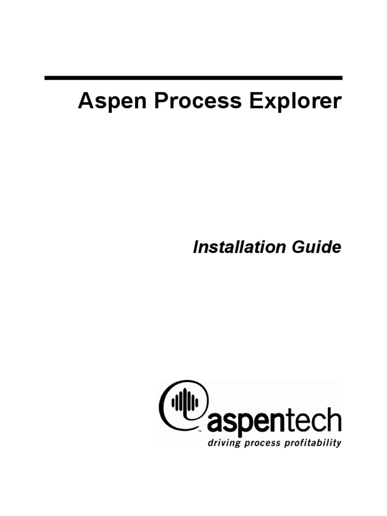 Aspen Process Explorer Installation Guide | PDF | Microsoft Windows ...