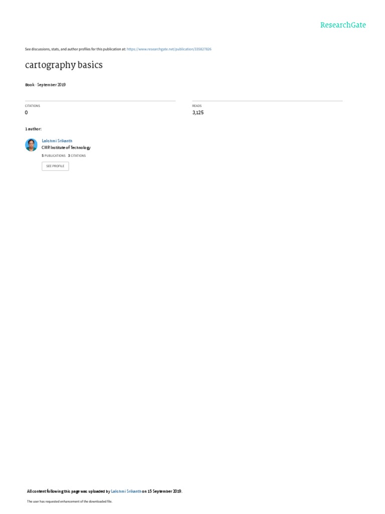 Cartography Basics: September 2019 | PDF | Cartography | Map