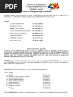 Resolution Realignment Sample Format | PDF | Philippines