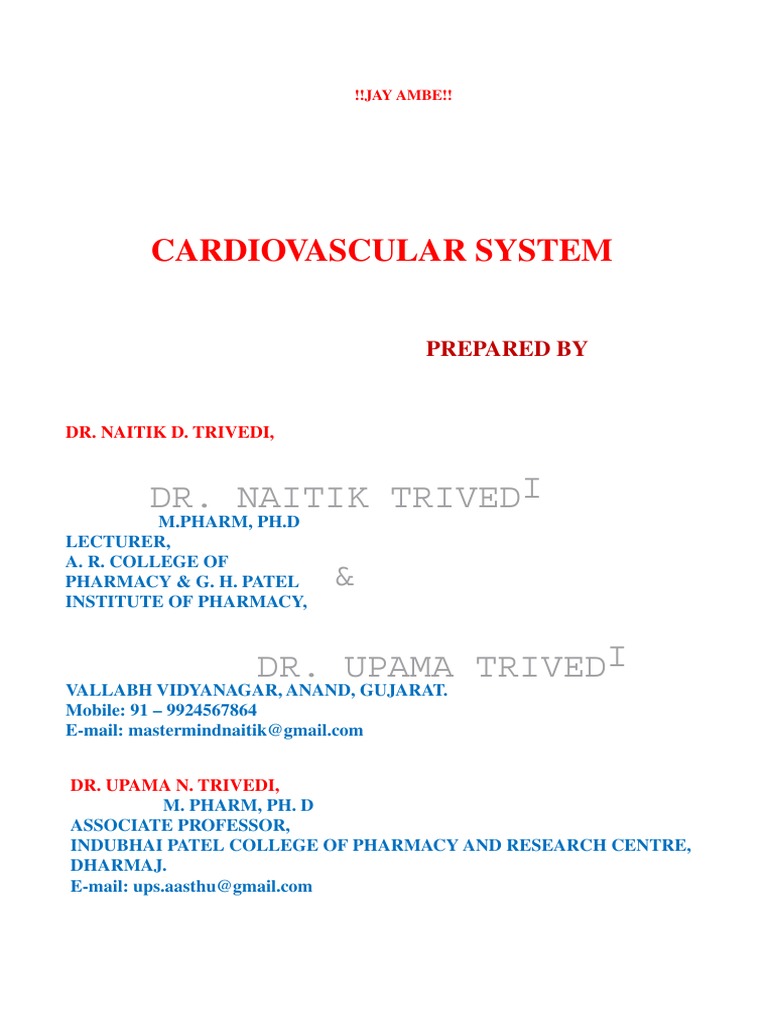Cardiovascular System | PDF | Coronary Circulation | Heart Valve