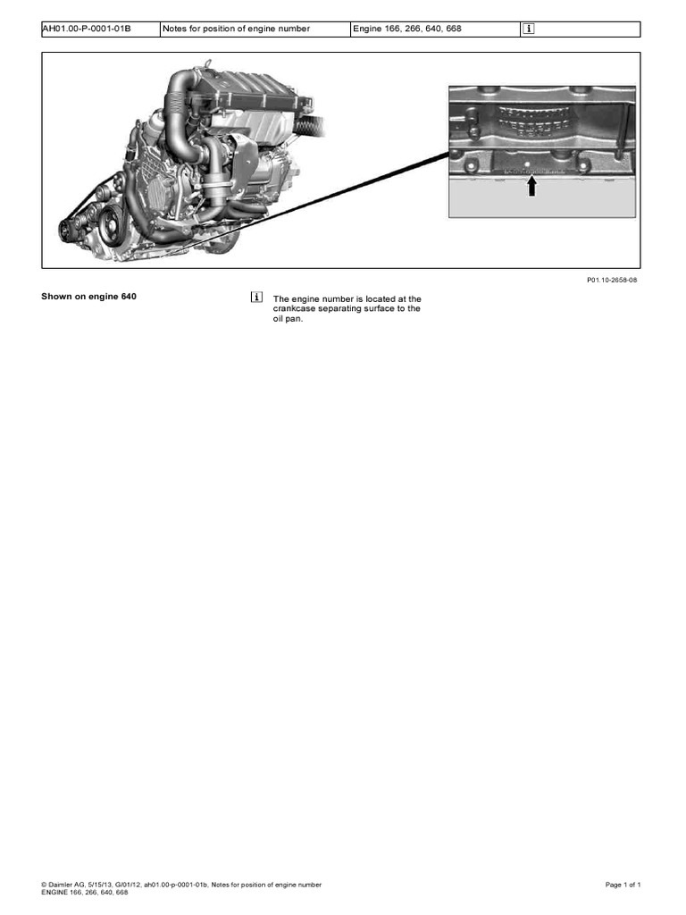 Notes For Position of Engine Number | PDF