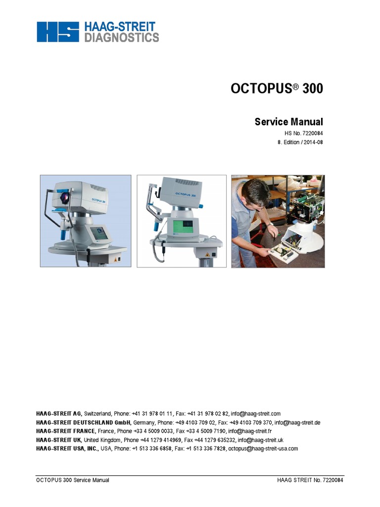 Haag-Streit Octopus 300 Perimeter - Service Manual | PDF | Electrical ...