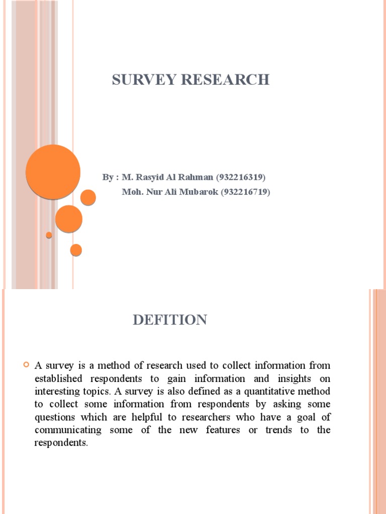 Survey Research Methods | PDF | Survey Methodology | Cognition