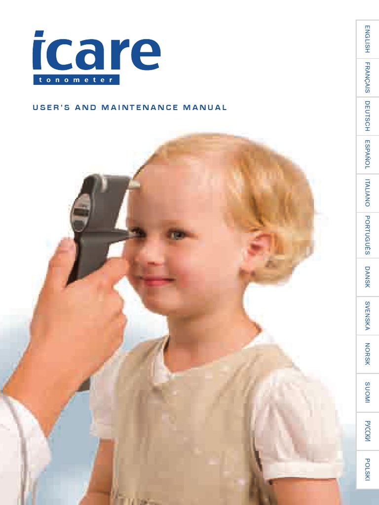 Icare TA01i Tonometer - User Manual (En, De, Es) | PDF